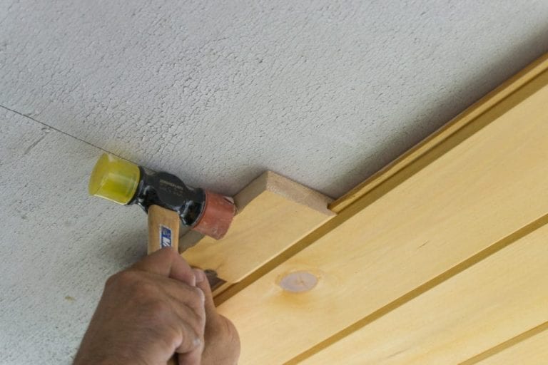 How to Install a V-Groove Pine Ceiling - Think Wood