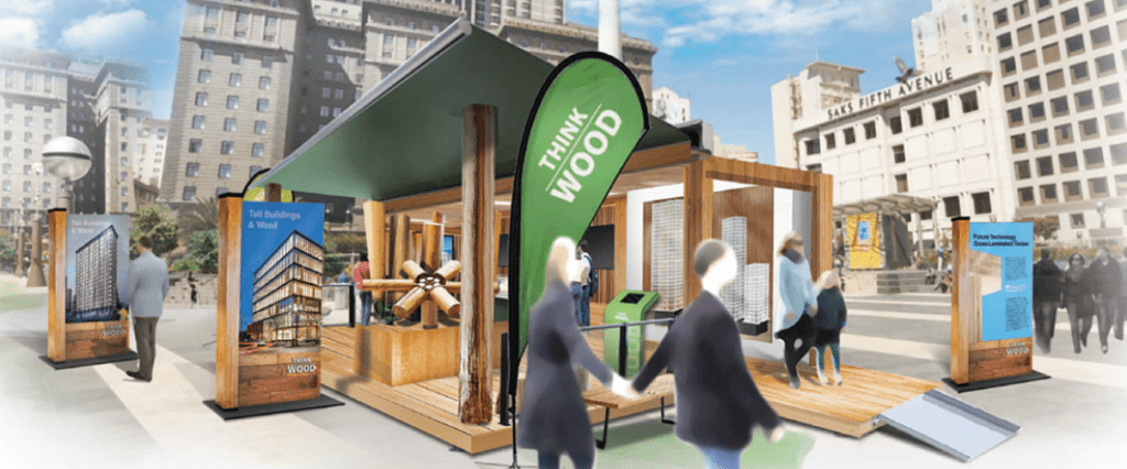 Wood on Wheels: Interactive Exhibit Showcases Possibilities of Lumber ...