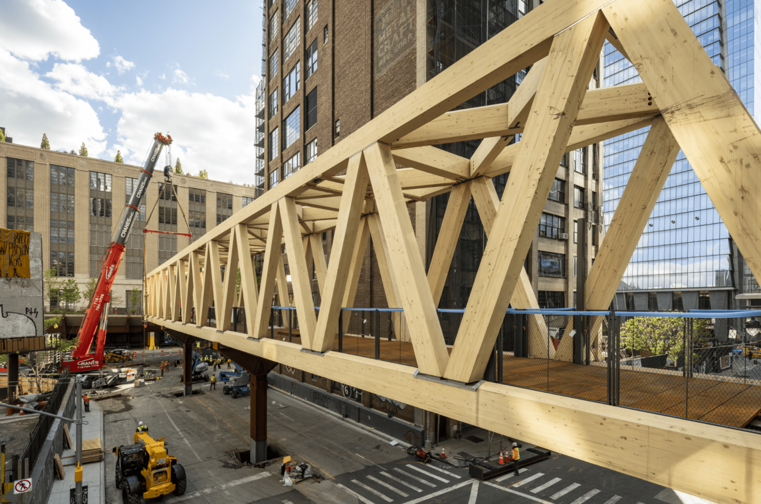 Moynihan Connector Timber Bridge - Think Wood