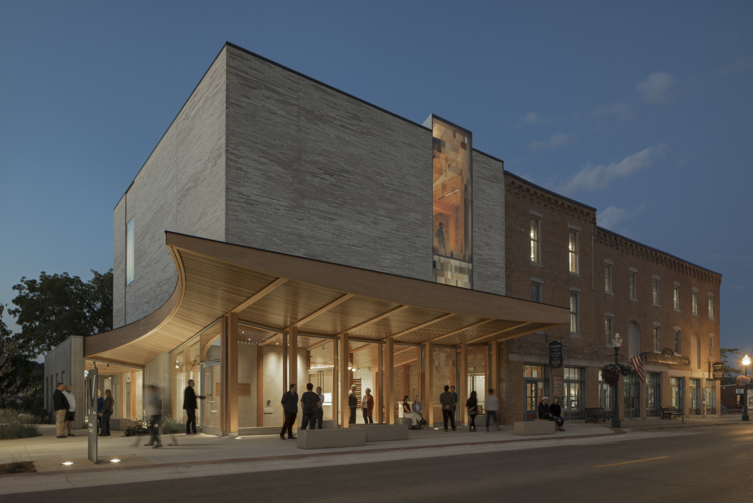 Norwegian-American Museum Addition Features a Majestic Glulam Entrance ...